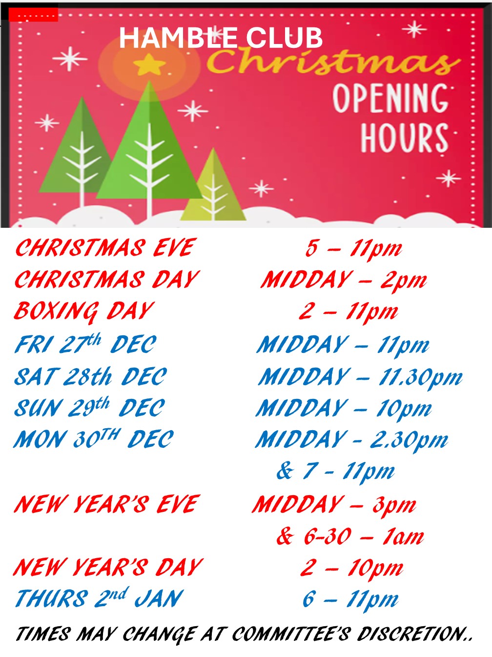 Hamble Social Club Home - Hamble Social Club